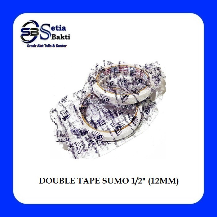 Jual SUMO TAPE - Double Tape 1/2 Inch - 12 mm x 12 Yard - 1 Pcs ...
