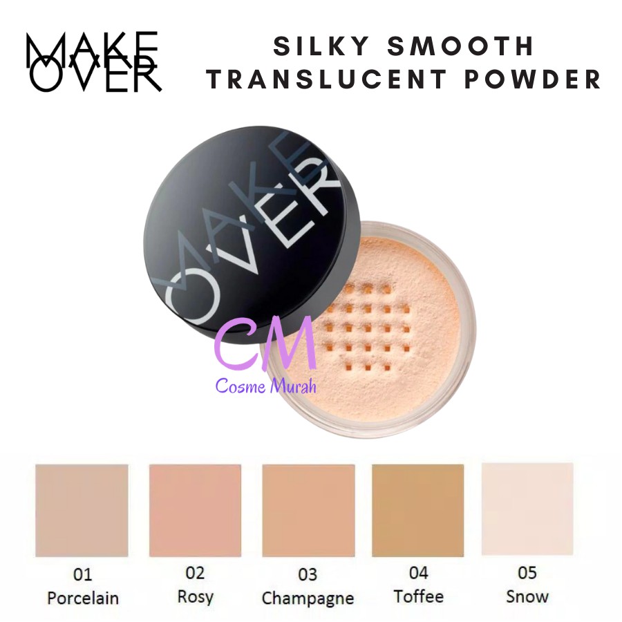 Jual CM MAKE OVER Silky Smooth Translucent Powder 35gr | Makeover Bedak ...
