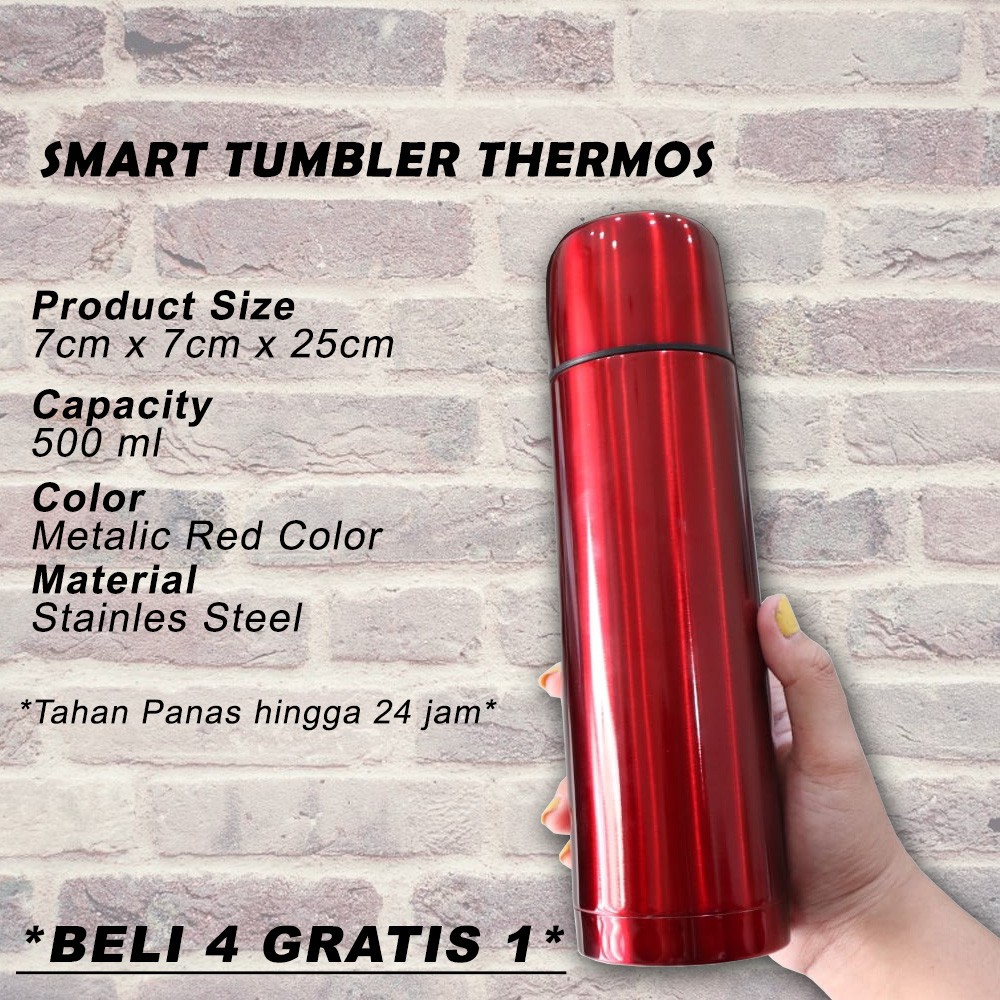 Jual Tumbler Botol Termos Botol Minum Stainles Steel Tahan Panas 500 ml ...
