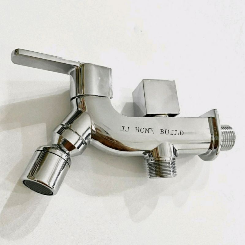 Jual Kran Cabang Shower/Kran Double Shower/Kran Shower Chrome/Black ...