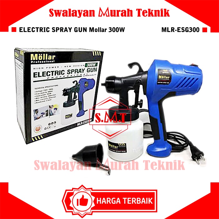 Jual Electric Spray Gun Mollar ESG300N Spet Cat Elektrik Spraygun Alat ...