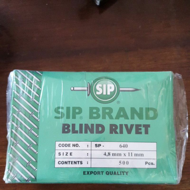 Jual PAKU RIVET MERK SIP SP-640 (PER 100 PCS) | Shopee Indonesia