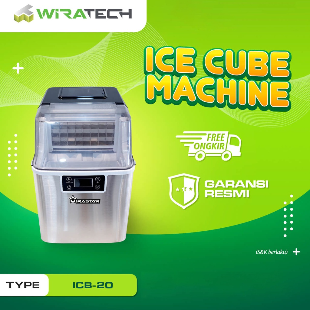 Jual Mesin Es batu Kristal - Ice Cube ICB-20 WIRASTAR | Shopee Indonesia