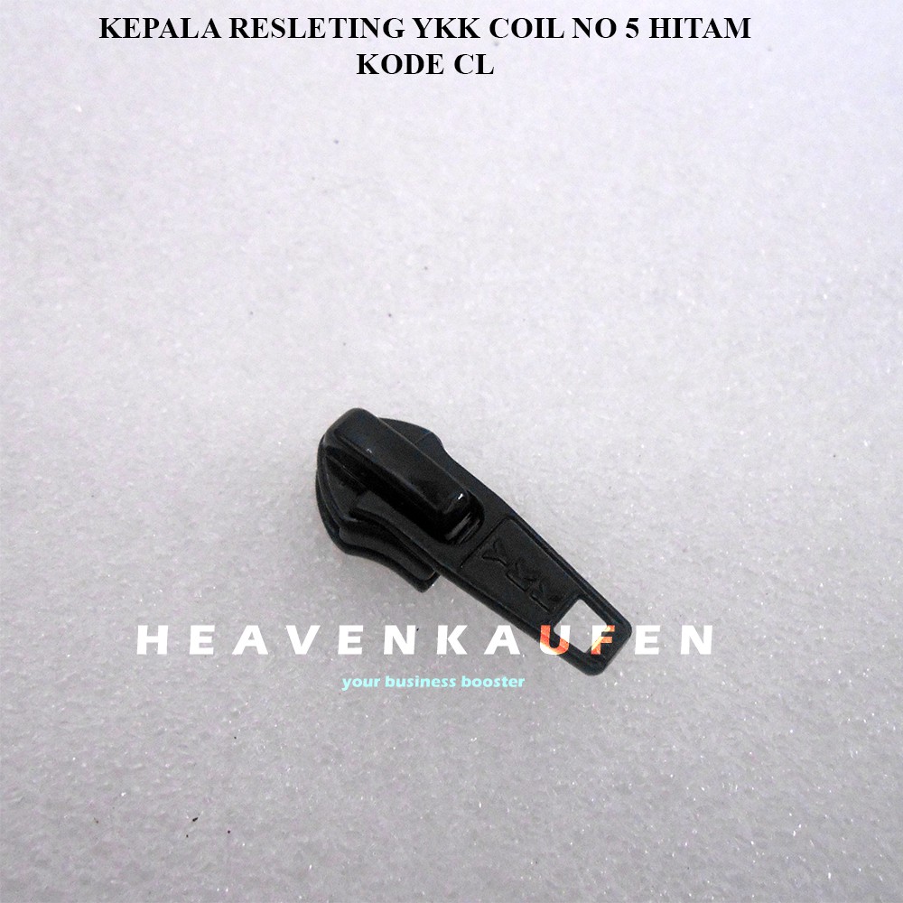 Jual Kepala Resleting / Kepala Zipper YKK Coil No 5 Warna Hitam Kode CL ...