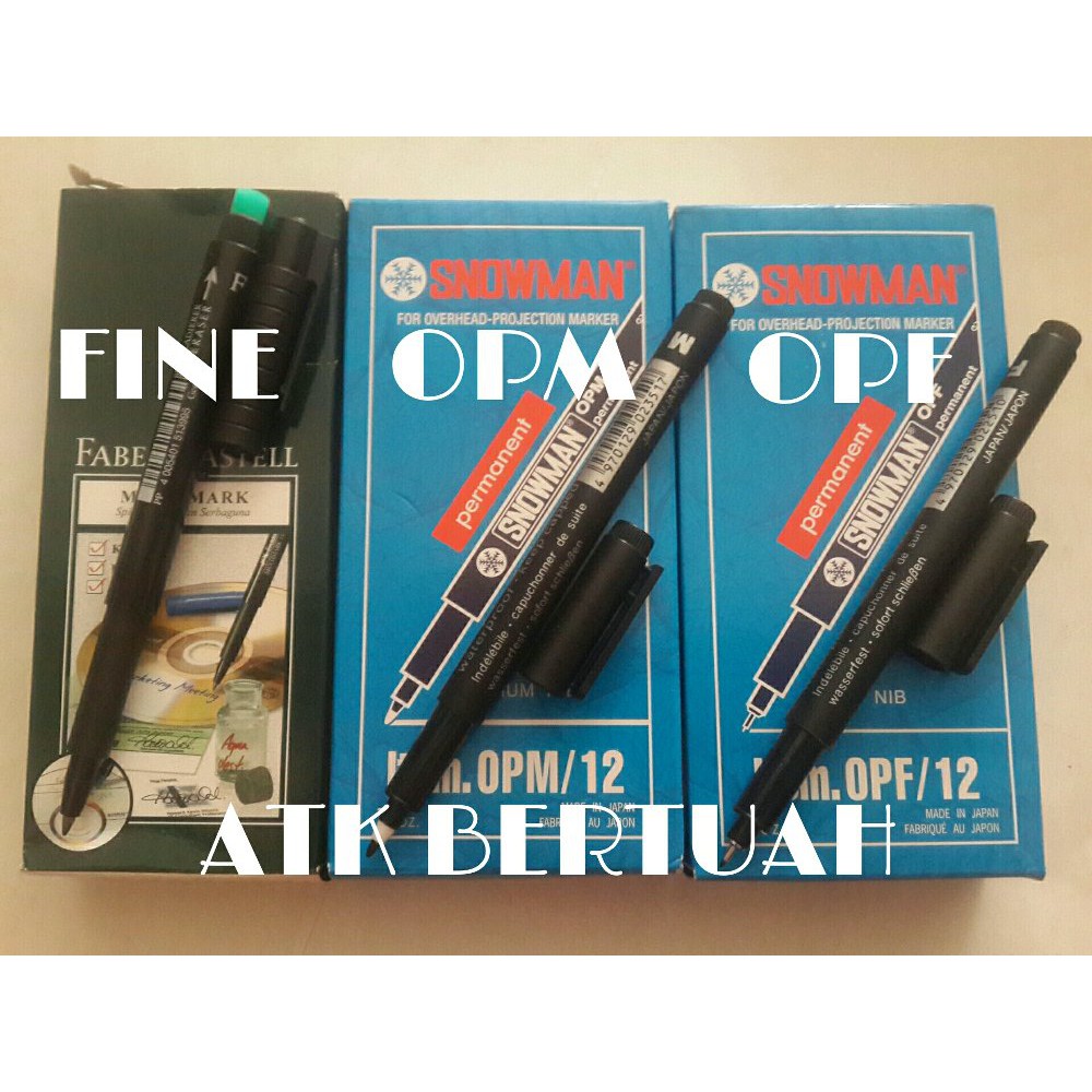 Jual Lihat Detail PULPEN SPIDOL OHP PERMANEN PERMANENT SNOWMAN OPM OPF ...
