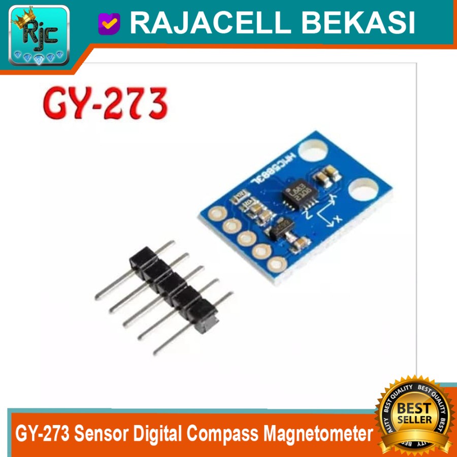 Jual GY-273 HMC5883L Sensor Digital Compass 3Axis Magnetometer medan ...