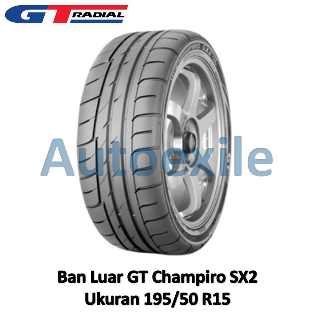 Jual Ban Luar GT Radial 195/50 R15 Champiro SX2 Tubeless Mobil Slalom ...