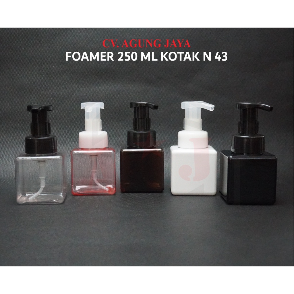 Jual Botol Foamer 250 Ml Kotak/Botol Foam Busa 250 Ml Kotak /Botol Pump ...