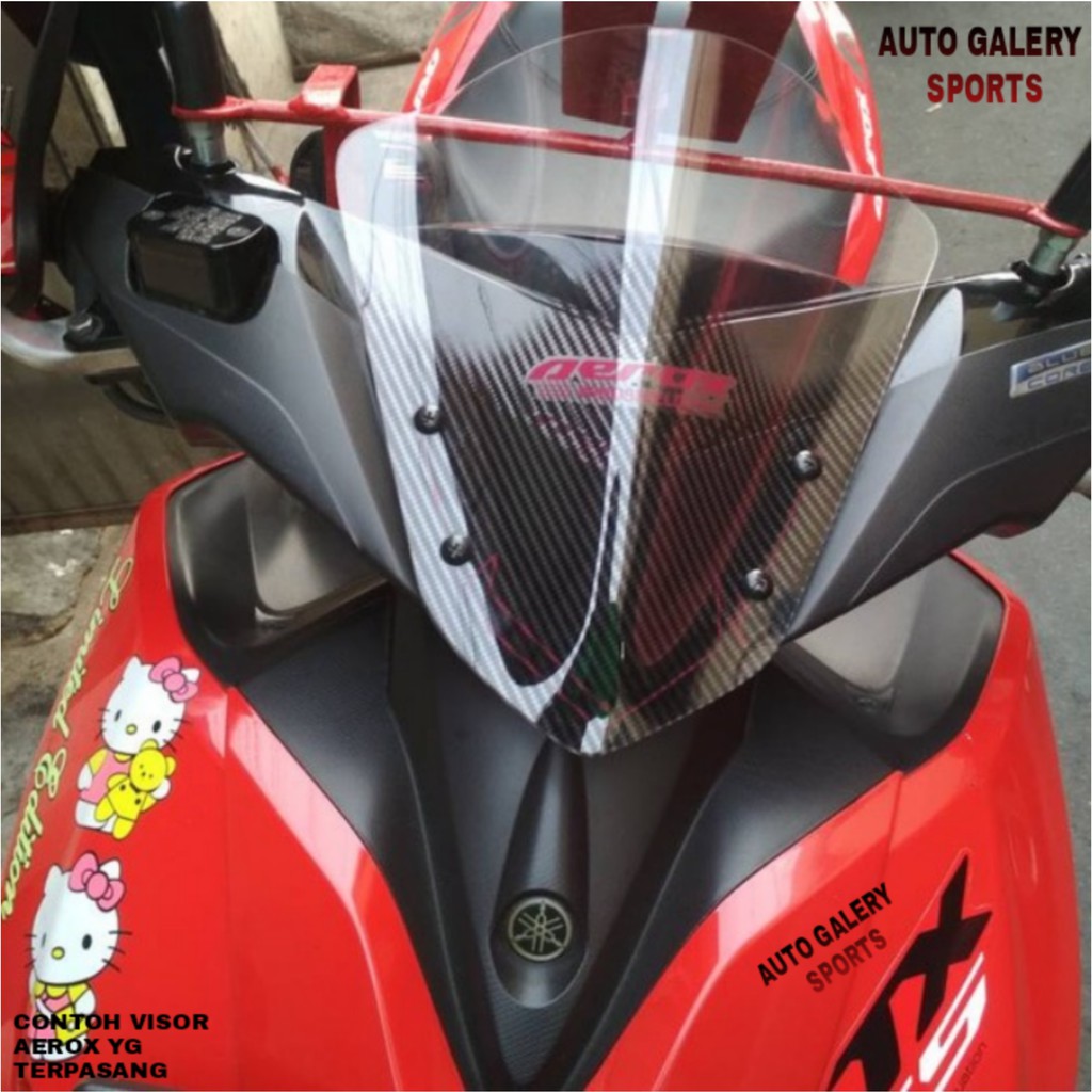 Jual Windshield Aerox Visor Yamaha Aerox Karbon | Shopee Indonesia