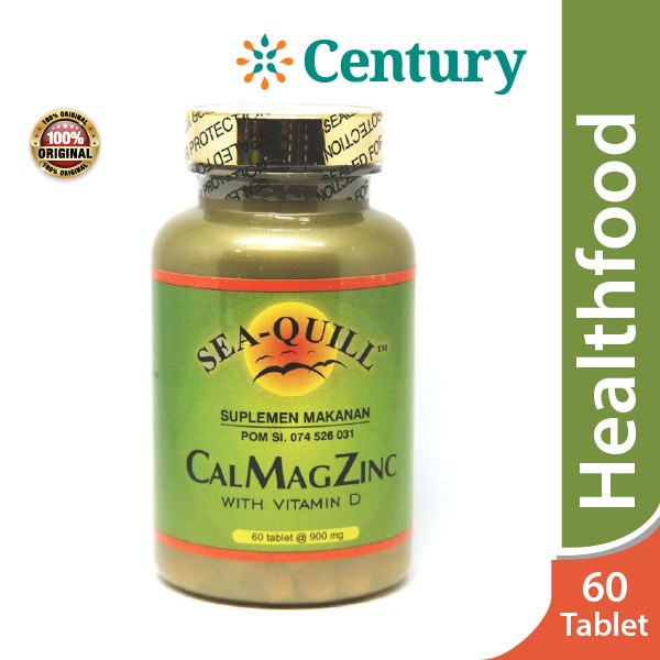 Jual SEA QUILL CAL MAG ZINC 60 TABLET / VITAMIN TULANG / OSTEOPOROSIS ...