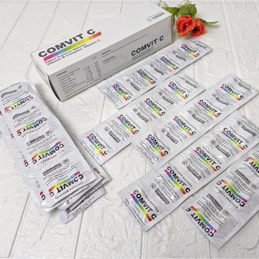 Jual COMVIT C Vitamin C 500mg + B Complex / Vitamin C / Vit C Isi 100 ...