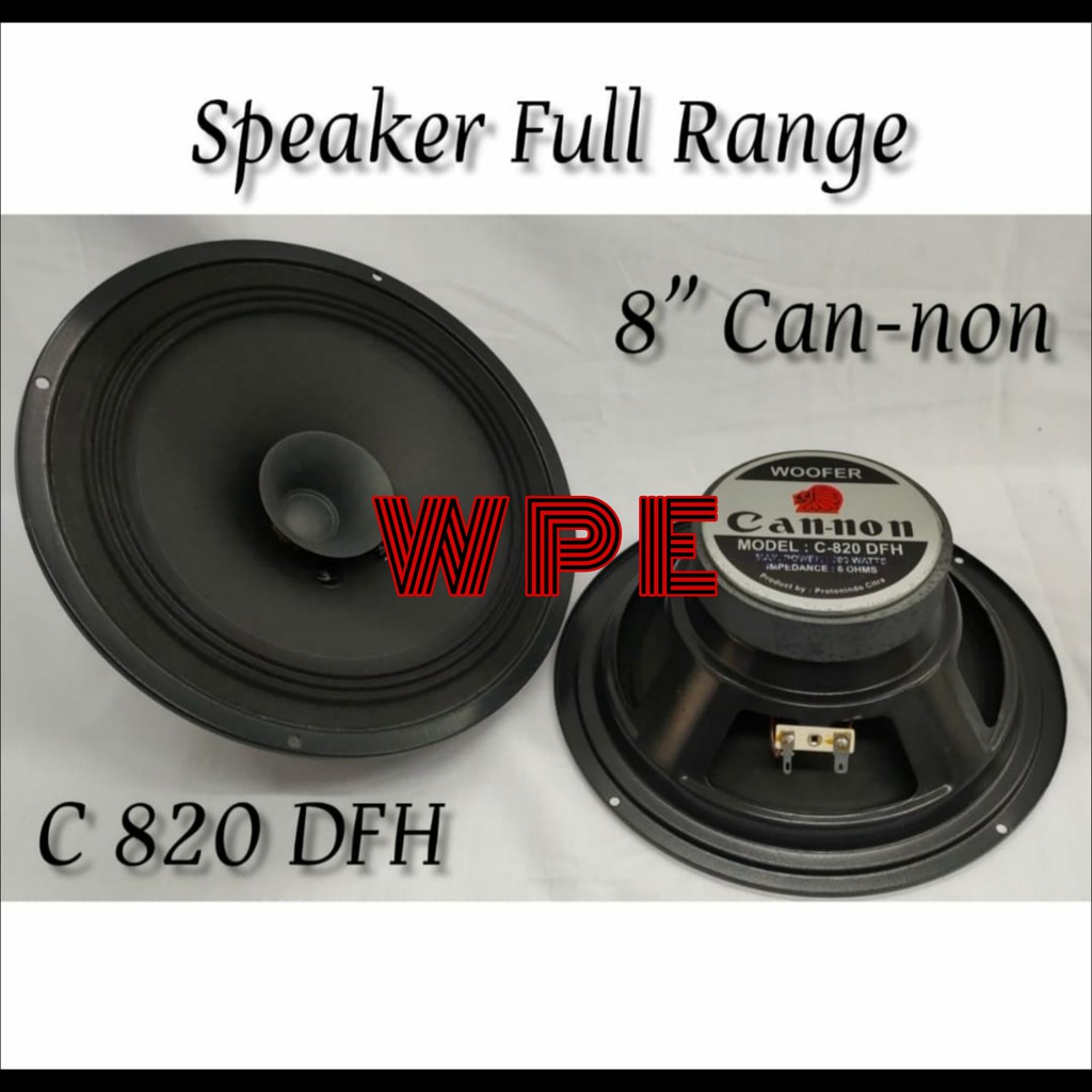 Jual speaker komponen canon cs 820 dfh / cs820dfh full range 8inch ...
