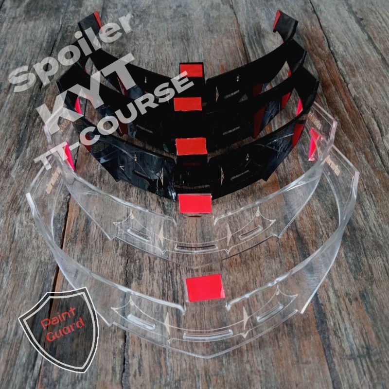 Jual SPOILER KYT TT COURSE - WINGLET TT COURSE HITAM BENING - SPOILER ...