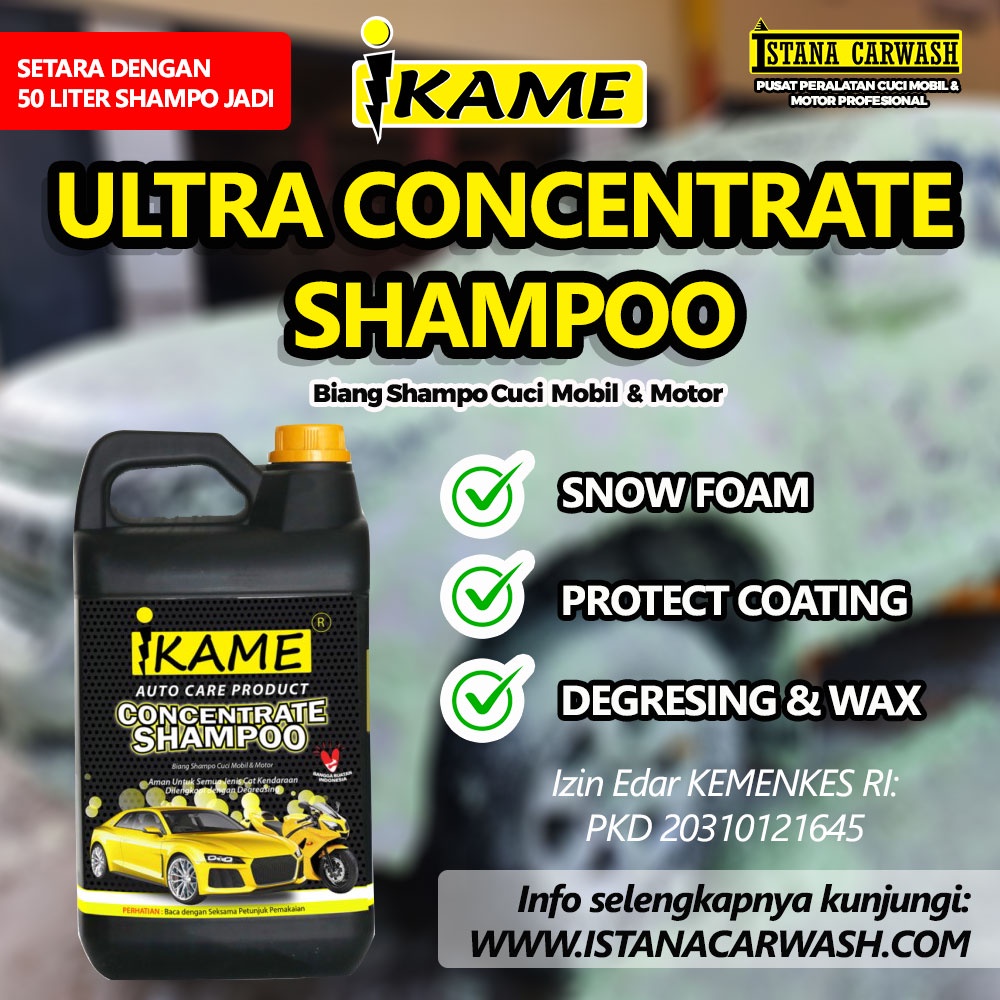 Jual Biang Shampoo Mobil Motor IKAME Shampo Cuci Salju Snow Wash 5 ...