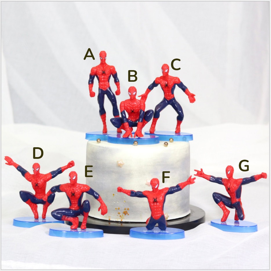 Jual Cake Topper SPIDERMAN/ Super hero figurine figure/ action figur ...