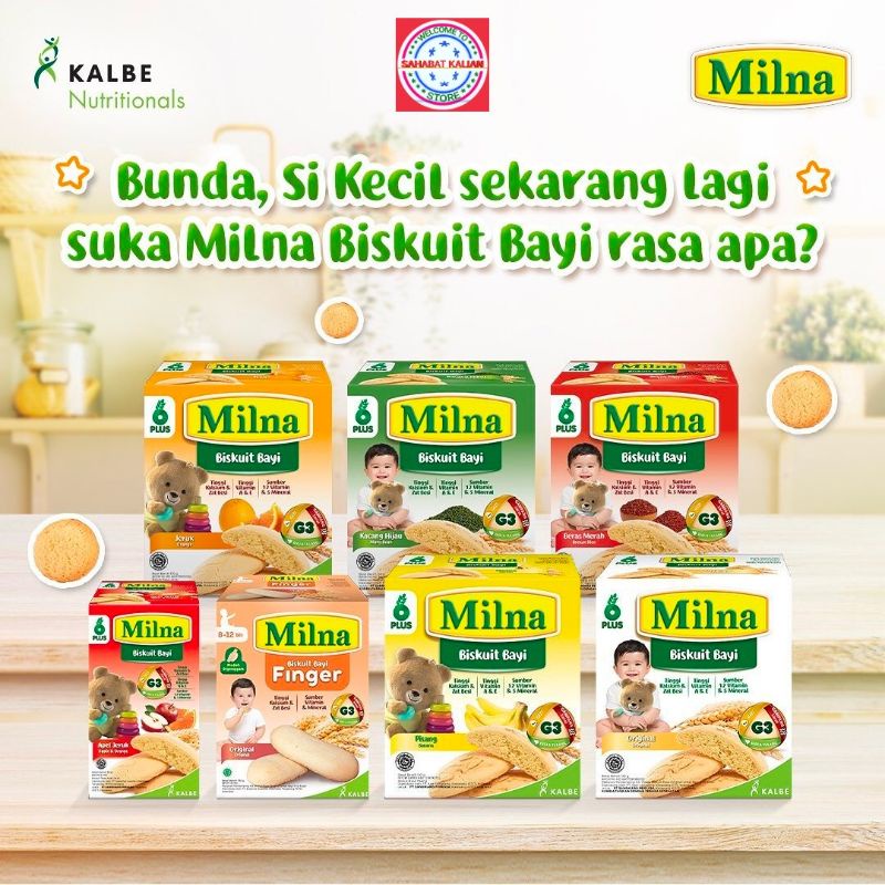 Jual MILNA BISKUIT BAYI 110gr PER 1 BOX | Shopee Indonesia