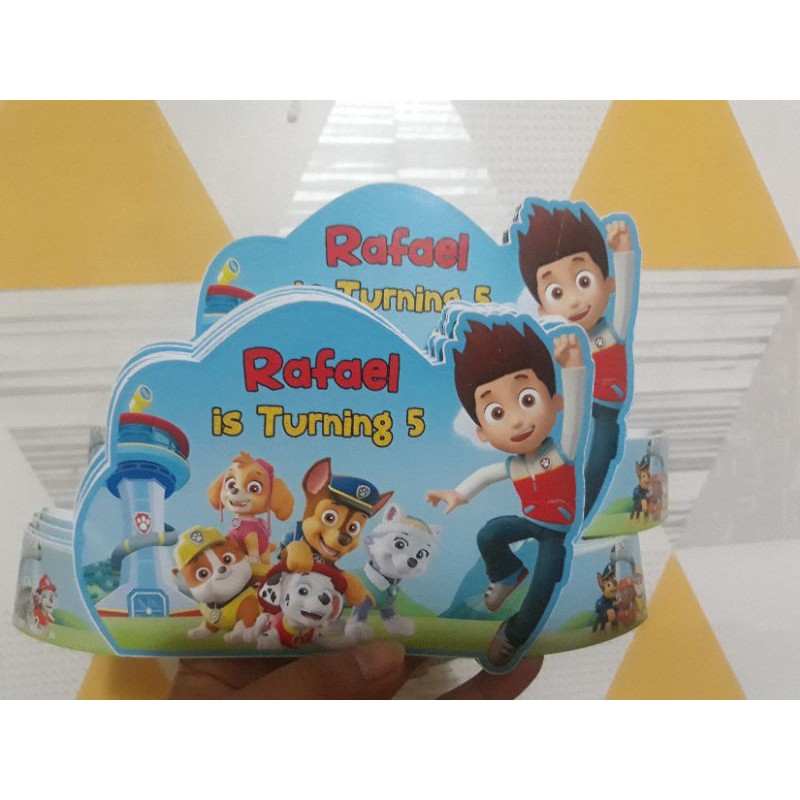 Jual Topi Ultah Custom Tema Paw Patrol | Shopee Indonesia