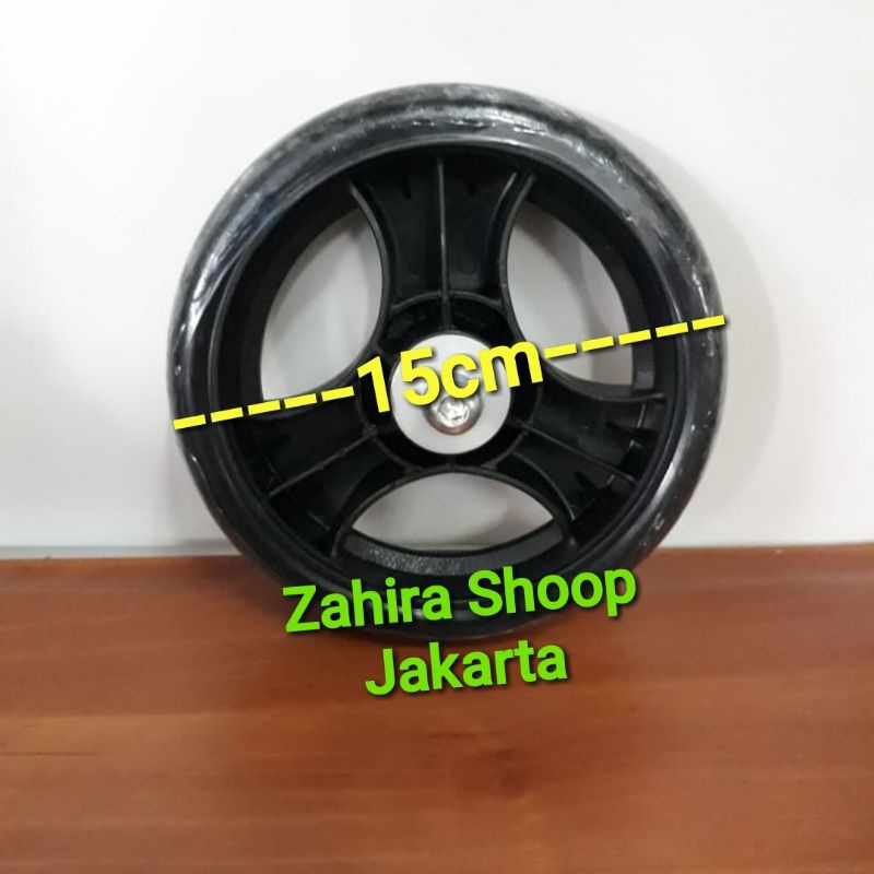 Jual Roda ban depan Kursi Roda Travel Ukuran 6inch ( 15cm ) Sparepart ...