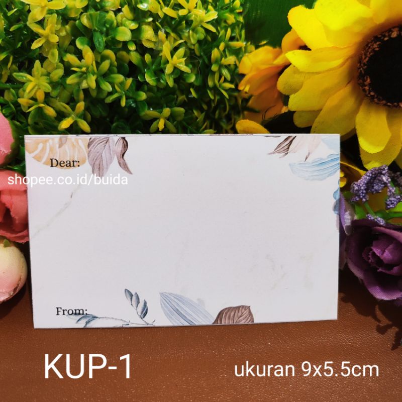Jual Kartu Ucapan Polos Kosong Blank Motif Shabby Natural label stiker ...