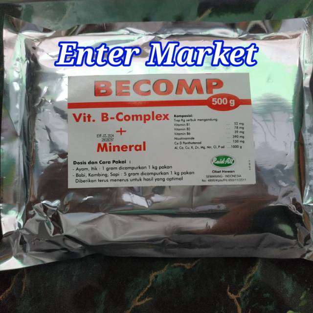 Jual vitamin b kompleks BECOMP 500gr RaidAll | Shopee Indonesia