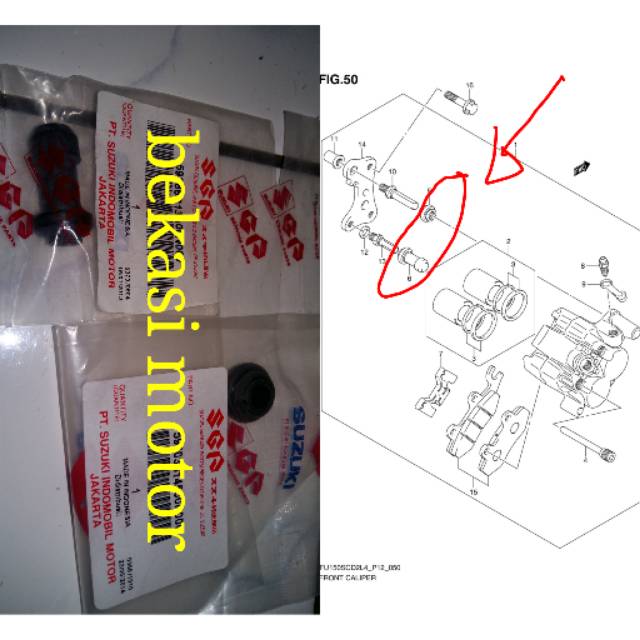 Jual Boot Karet kaliper suzuki shogun FU smash skywave hayate spin glpro tiger supra ninja ...