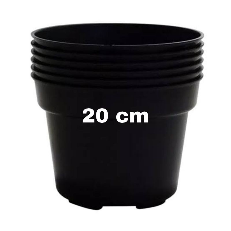 Jual POT Hitam ukuran 20cm | Shopee Indonesia