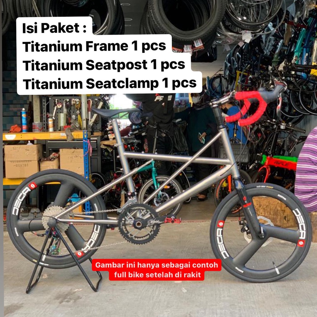 Jual Frame Minivelo Titanium Handmade Rangka Sepeda Bukan Tyrell PKZ ...