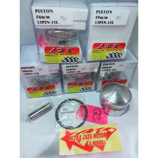 Jual Seher LHK pin 13 model jenong modifikasi Piston kit LHK set plus ...