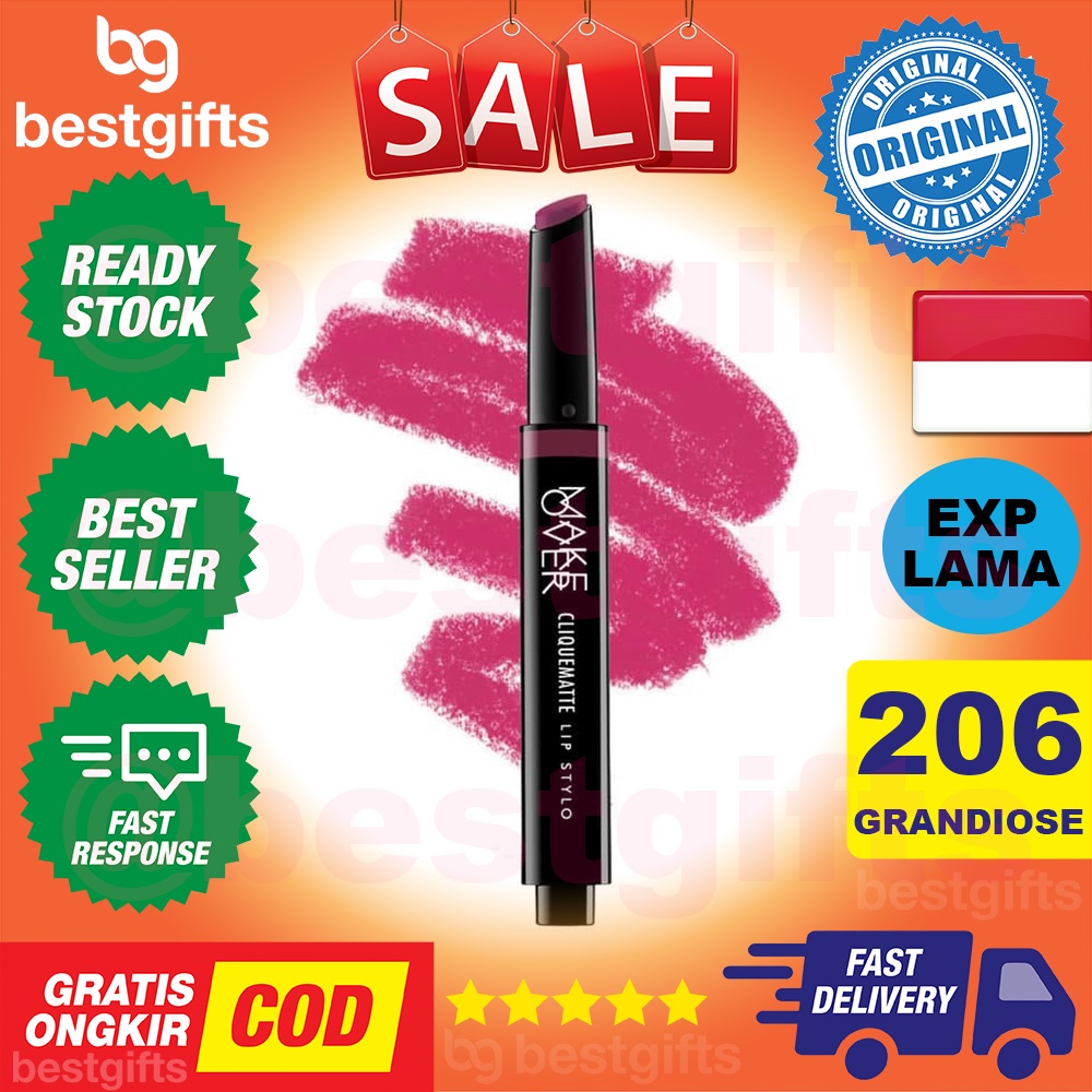 Jual MAKEOVER MAKE OVER CLIQUEMATTE LIP STYLO LIPSTIK MENYAMARKAN GARIS ...