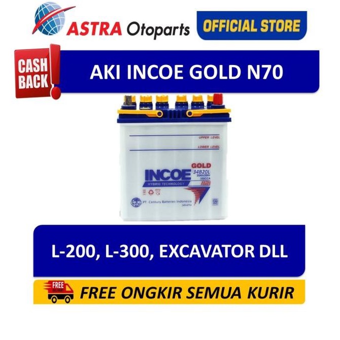Jual Aki Mobil Incoe Gold INGO-N70 L-200, L-300, EXCAVATOR DLL ASTR4OTO ...