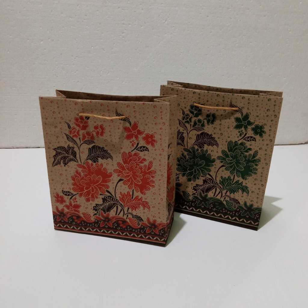 Jual PAPERBAG BATIK KECIL/PAPERBAG BATIK KWARTO/TAS KERTAS BATIK KECIL ...