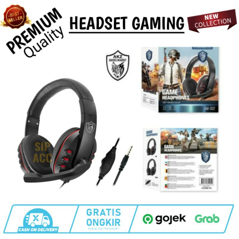 Jual Headphone Gaming Headset & Microphone Game PC Bisa Telepon ...