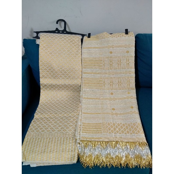 Jual Songket Tumtuman Tarutung Gold ronce selendang | Shopee Indonesia