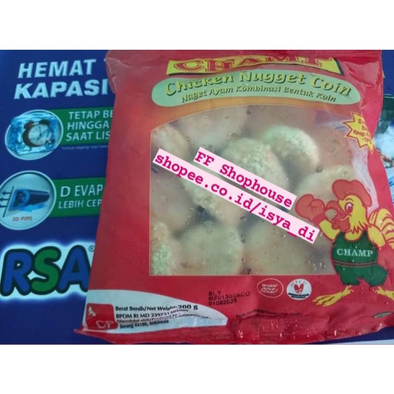 Jual Champ Chicken Nugget Coin 200g | Shopee Indonesia