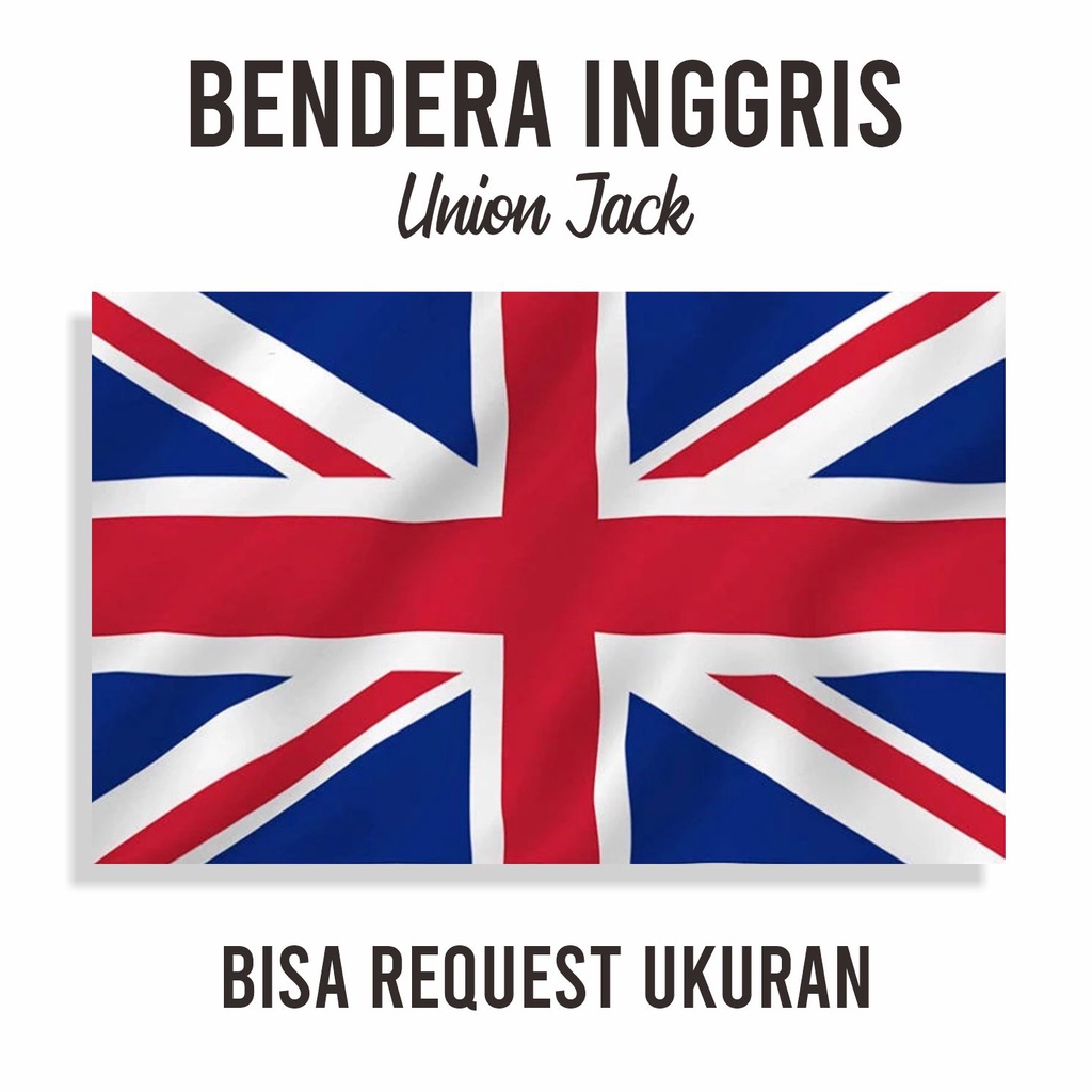 Jual Cetak Bendera Inggris / Union Jack / British Flag / Bendera Custom ...
