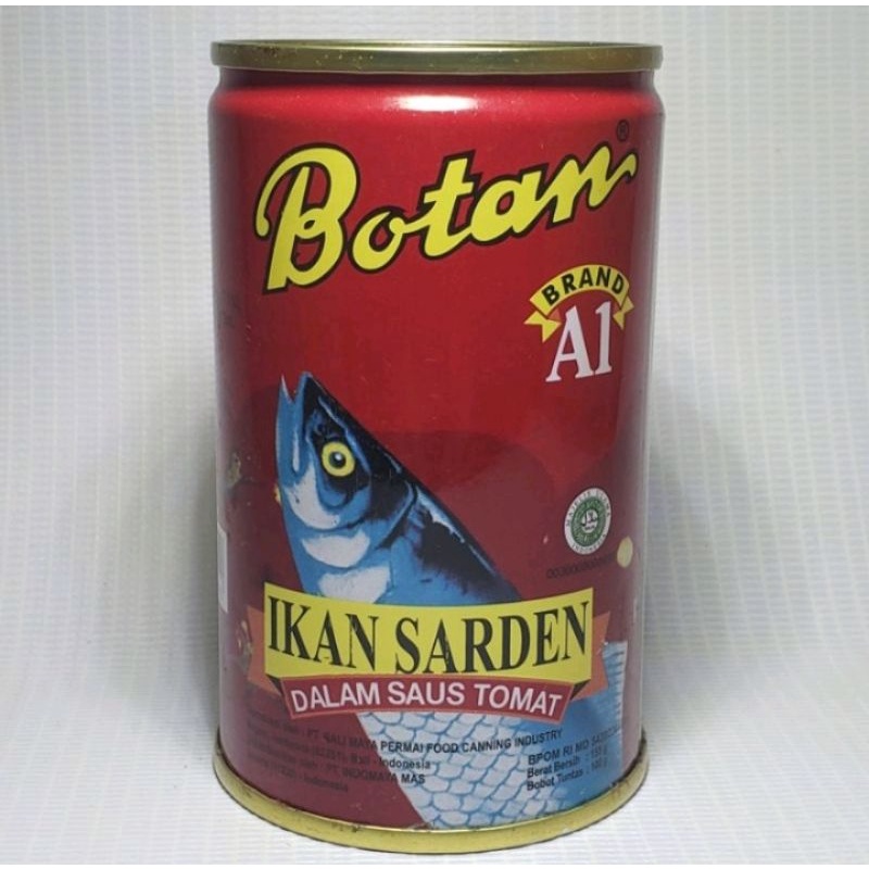 Jual Botan Ikan Sarden A1 425gr - sardines dalam saus tomat kaleng ...