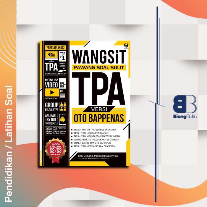 Jual Buku Wangsit Pawang Soal Sulit Tpa Oto Bappenas Ori Grasindo Baru ...