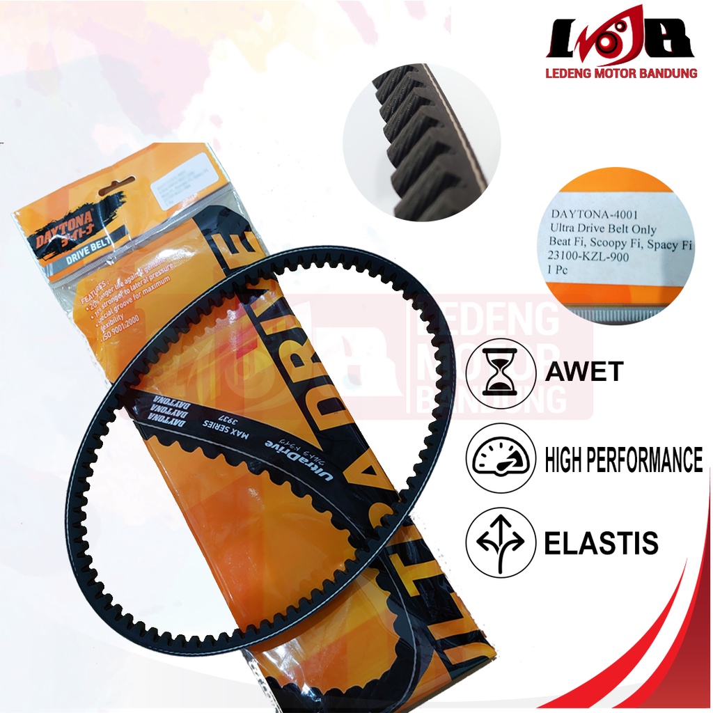 Jual Daytona Vanbelt Beat Fi Spacy Vario Vbelt 4001 KZL Racing ...