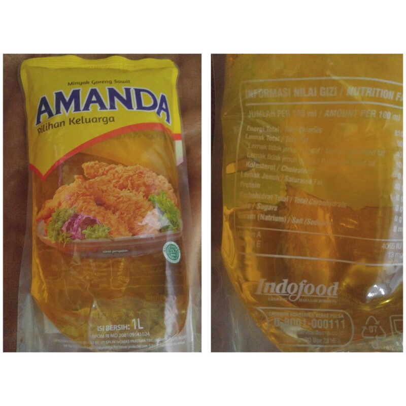 Jual Minyak goreng amanda by indofood, sabrina by wings food & mitra by ...