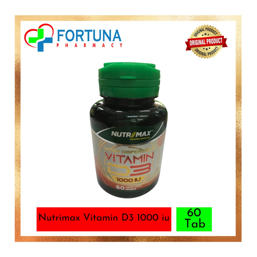 Jual NUTRIMAX VITAMIN D3 1000 IU BOTOL 60 TABLET | Shopee Indonesia