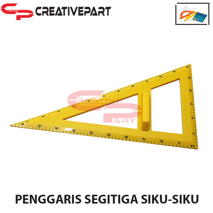 Jual Penggaris Segitiga Siku Siku / Alat Peraga Matematika | Shopee ...