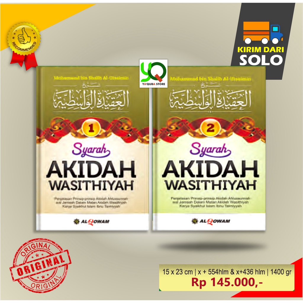 Jual BUKU SYARAH AQIDAH WASITHIYAH DASAR-DASAR AQIDAH AHLUSSUNNAH ASWAJA SALAFI SYAIKHUL ISLAM ...