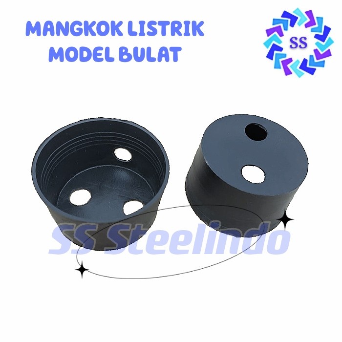 Jual INBOW DUS - MANGKOK - RUMAH LISTRIK BULAT HITAM PVC | Shopee Indonesia