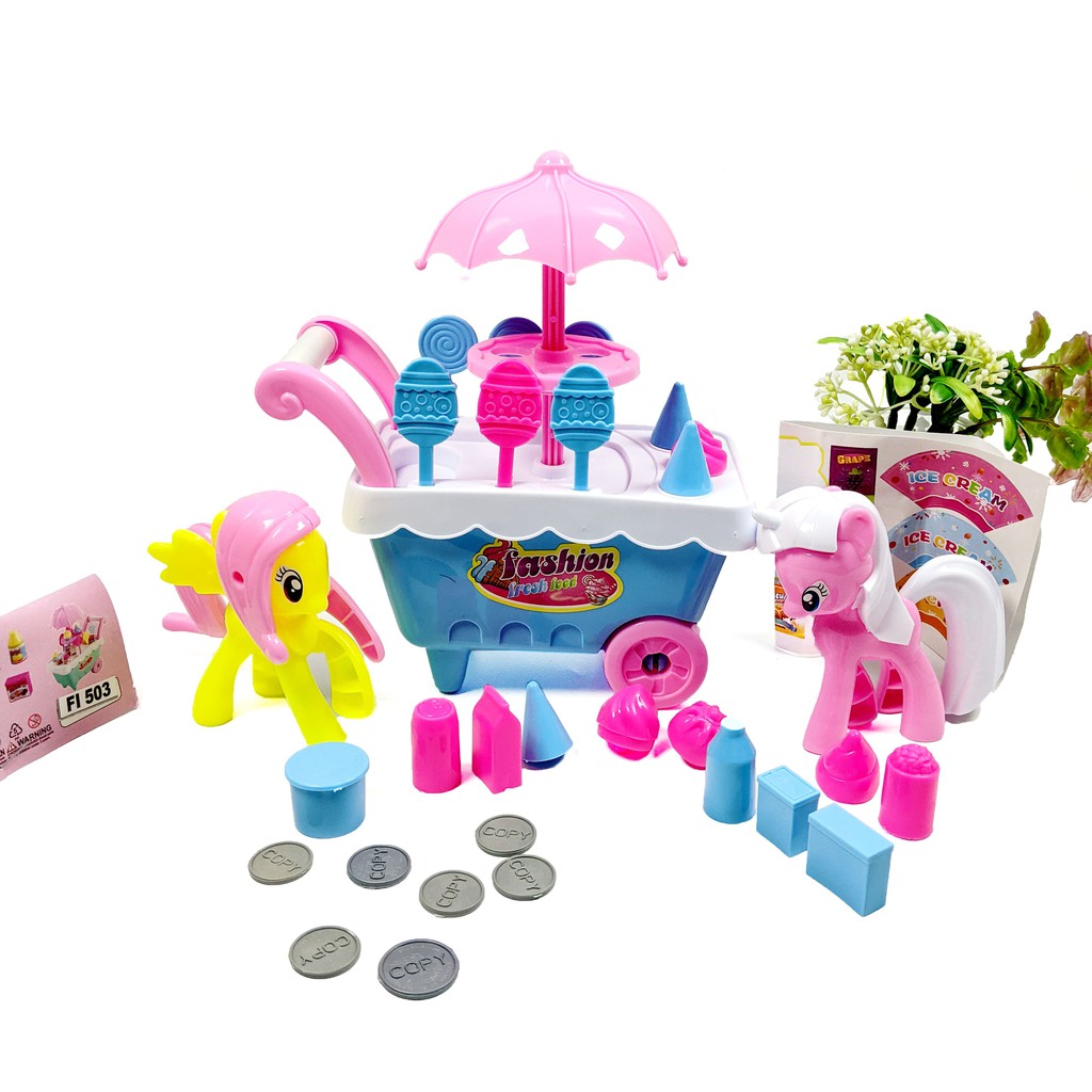 Jual Mainan Ice Cream Kuda Poni Stroller Mini | Shopee Indonesia