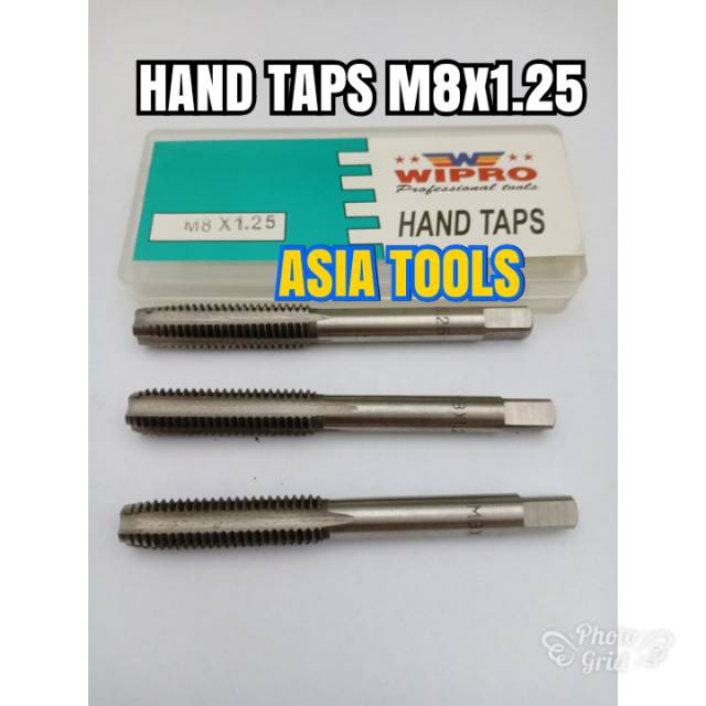 Jual hand tap wipro m8 x 1.25 hand tap set | Shopee Indonesia
