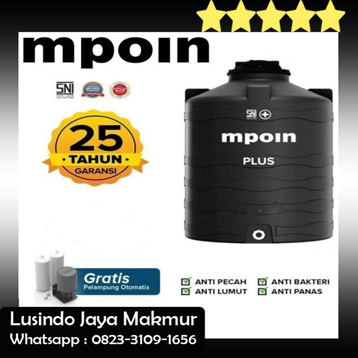 Jual Tandon 550 L Liter MPOIN WAVE Tangki Air Surabaya 550L | Shopee ...