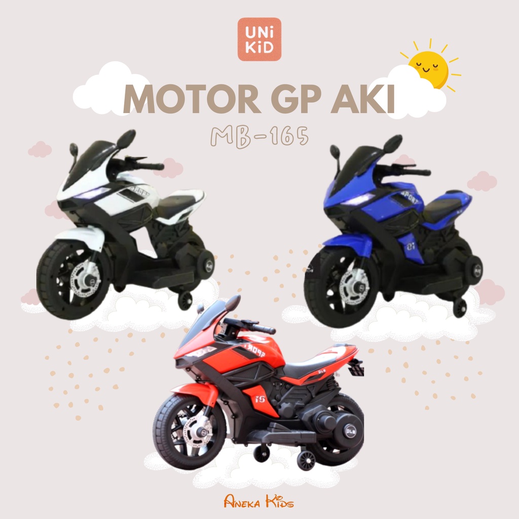 Jual Unikid Motor Aki Mini MB-165 Model GP Mainan Motoran Anak 3-8 ...
