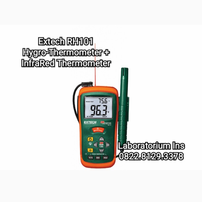 Jual Extech RH101 Hygro-Thermometer + Infra Red Thermometer | Shopee ...