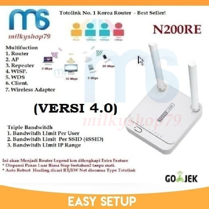 Jual Totolink N200RE Versi 4 300Mbps Wireless Access Point WR840N N301 WR820N | Shopee Indonesia