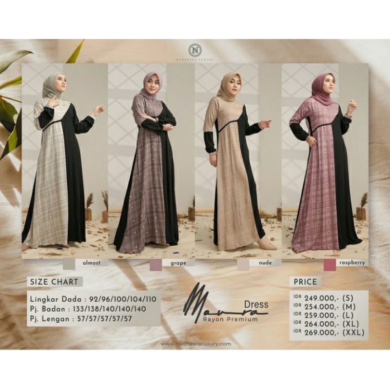 Jual Moura dress by Nadheera luxury (READY STOK) | Shopee Indonesia